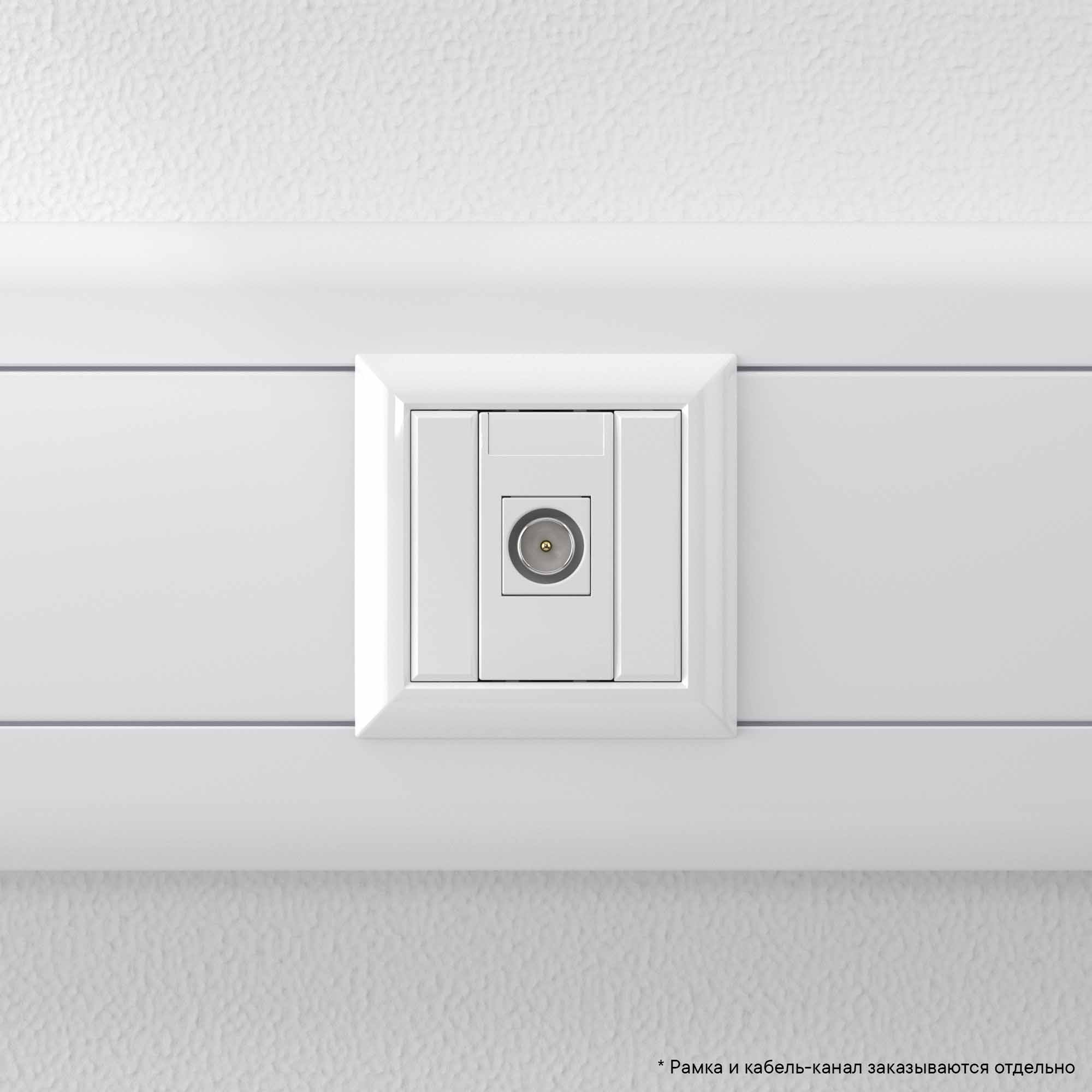 Розетка TV одиночная модульная, "Avanti", "Белое облако", 1 модуль ДКС ...