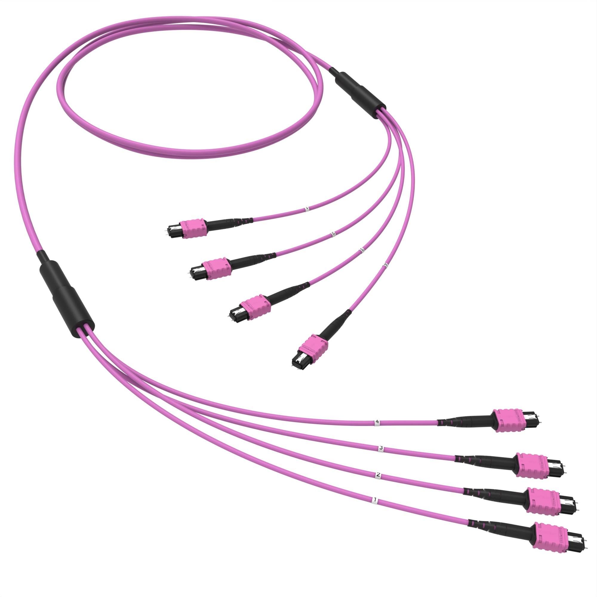 Оптическая магистральная сборка 48 ОВ 50/125 OM4, 4xMTP PRO(12)m/4xMTP ...