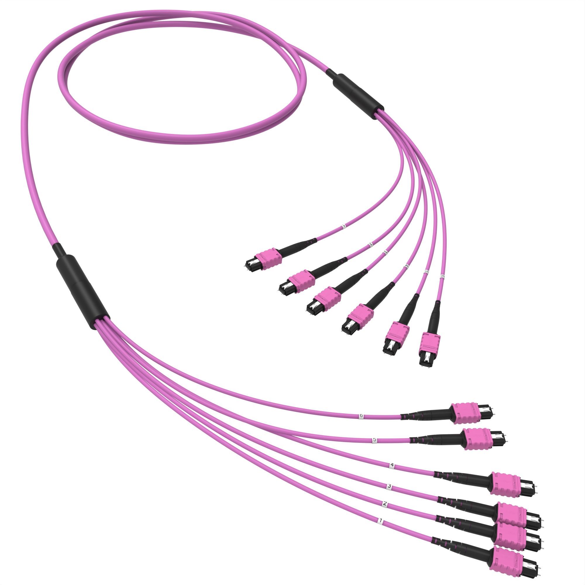 Оптическая магистральная сборка 72 ОВ 50/125 OM4, 6xMTP PRO(12)m/6xMTP ...